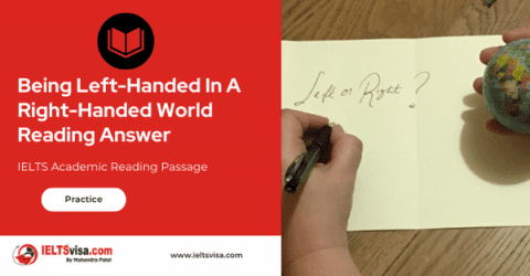 Being Left-Handed IELTS Reading Answers & Guide