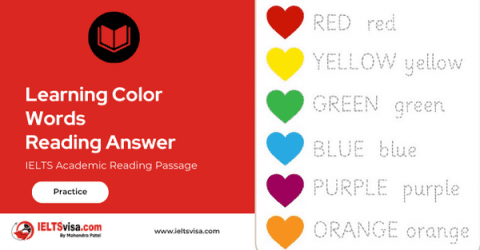 Learning Color Words | IELTS Reading Answer Guide