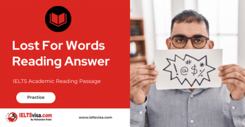 Lost for Words IELTS Reading Answers with Explanation