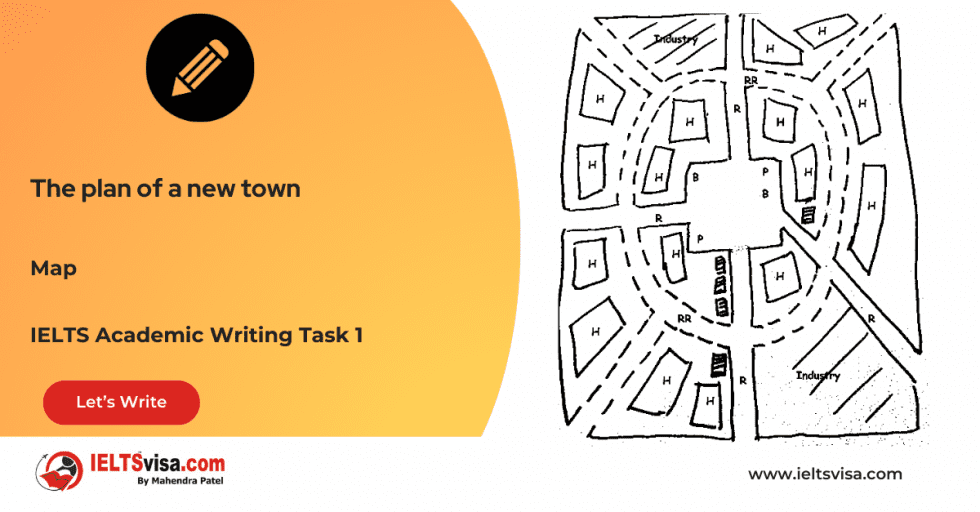 Task 1 - Map - The plan of a new town - IELTSvisa.com: Free IELTS ...