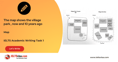 Task 1 - Maps- The map shows the village park, now and 10 years ago ...