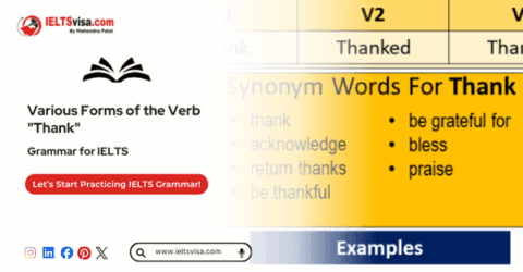 Various Forms of the Verb "Thank" - IELTSvisa.com: Free IELTS Resources ...